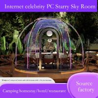 China Restaurant Bubble Room Outdoor Homestay Transparent tent Glass Sun Room Scenic Villa Hotel for sale
