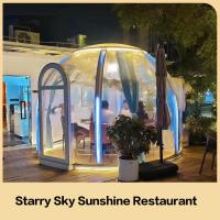 China PC mobile Internet celebrity restaurant Bubble room Outdoor homestay Transparent tent glass sun room for sale