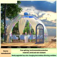 China Outdoor Transparent Star Spare Room Homestay Hotel Dining Outdoor Courtyard Mobile Sun Room Tent for sale