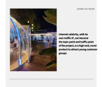 China Outdoor Transparent Star Spare Room Homestay Hotel Dining Outdoor Courtyard Mobile Sun Room Tent for sale