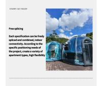 China Outdoor Transparent Star Spare Room Homestay Hotel Dining Outdoor Courtyard Mobile Sun Room Tent for sale