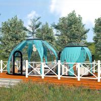 China Park rest tent transparent waterproof night stargazing PC material bubble room starry room for sale