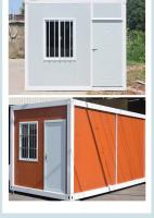 China Wood grain color container villa living container construction site dormitory office container mobile room for sale