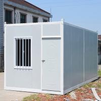 China Wood grain color container villa living container construction site dormitory office container mobile room for sale
