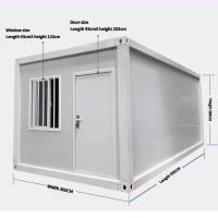China Wood grain color container villa living container construction site dormitory office container mobile room for sale