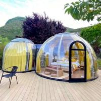 China Panoramic Skylight Oversized Tent Recreational Outdoor Layout Residential Hostel Party Play Star Room for sale