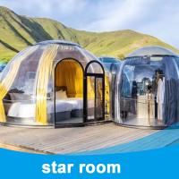China Panoramic Skylight Oversized Tent Recreational Outdoor Layout Residential Hostel Party Play Star Room for sale