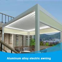 China Modern Courtyard Intelligent Electric Louver Pavilion Villa Outdoor Sun Room Automatic Flipping Chinese Gazebo for sale