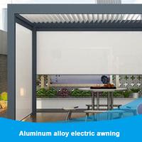 China Aluminum alloy electric awning outdoor hotel Villa leisure garden Pavilion Smart louver pavilion Sun room for sale