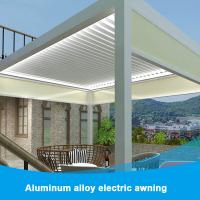 China Aluminum alloy electric awning outdoor hotel Villa leisure garden Pavilion Smart louver pavilion Sun room for sale