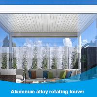 China Aluminum Alloy Pavilion Four Corner Outdoor Yard Shade Flip Louver Pavilion Leisure Canopy for sale