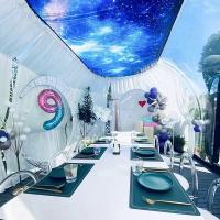 China Eggshell house   Smart Dome Star River View Egg House Hotel for sale