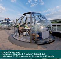 China Mobile room theme restaurant Scenic area  room outdoor transparent sun room for sale