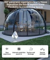 China Mobile room theme restaurant Scenic area  room outdoor transparent sun room for sale