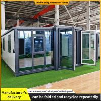 China Double wing folding room triple area decoration can be expanded removable mobile container house mobile house for sale