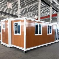 China Double wing foldable container house Three-in-one mobile expandable house for sale