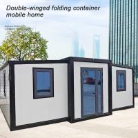 China Double wing foldable container house Three-in-one mobile expandable house for sale