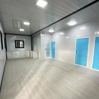 China Double wing foldable container house Three-in-one mobile expandable house for sale