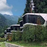 China Space Aluminum Tourist Homestay Space Capsule House Mobile Apple Barn Hotel Camping Smart Office View for sale