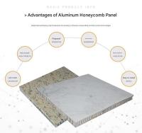 China Villa Building Facades Fireproof Anti-Static Honeycomb Panel with Aluminium Composite Marble in Contemporary Design Style for sale