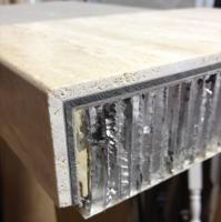 China Villa Building Facades Fireproof Anti-Static Honeycomb Panel with Aluminium Composite Marble in Contemporary Design Style for sale