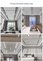 China Honeycomb Large Panel Integrated Ceiling Aluminum Buckle Plate for Commercial in Contemporary Design Style for sale