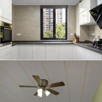 China PVC 30cm Wide Suspended Ceiling Long Plastic Buckle Plate for sale