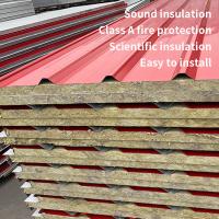 China Water Resistant Rock Wool Board Color Steel Board Sandwich Foam Board With And Contemporary Design Style for sale