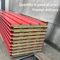 China Water Resistant Rock Wool Board Color Steel Board Sandwich Foam Board With And Contemporary Design Style for sale