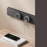 China 6th Generation Power Track Sockets Ultra Thin 19mm Electrical LED Light Portable Modular for sale