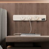 China 6th Generation Power Track Sockets Ultra Thin 19mm Electrical LED Light Portable Modular for sale