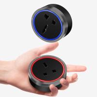 China LED Light Power Track Socket Aluminum Alloy 250V Movable Electrical Socket for sale