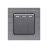China A2 Luxury High Quality KXN Multi-Functional Electrical Wall Switch Double Pole Touch Panel Power Socket EU/UK/Universal for Wall for sale