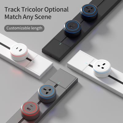 China 1 Port Track Socket Power Residential Universal Smart  Power Track Outlet for sale