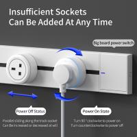China 1 Port Track Socket Power Residential Universal Smart  Power Track Outlet for sale