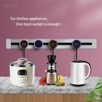 China Electrical Concealed Power Track Sockets P2 Office Kitchen Movable Wall Outlet for sale