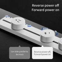 China UK Strip Power Track Sockets Customized Color Electrical Orbital  Electrical Power Rail for sale