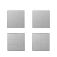 China Luxury C1 Ultra-thin Frosted Glass Panel Switch Wall Light Switches and Sockets Concealed Mounted Home Decoration Office Hotel for sale