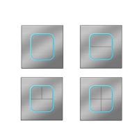 China New Arrival Stainless Steel Panel Switches Multi UK EU US Standard Wall Light Switch Sockets Embedded Hidden Type 86 146 for sale