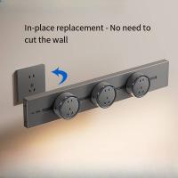 China Surface Mounted Power Track Sockets 5V 2.4A Movable Power Socket for sale