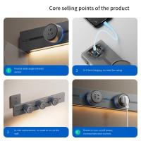 China LED Desktop Movable Power Track Socket Leak Protection Traction Power Rail for sale