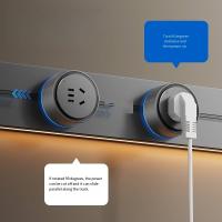 China 1.8W 5V Power Track Sockets 3.1A Track Outlet Adapter 0.5M 0.8M Cable for sale