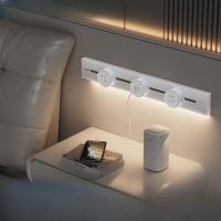 China Silver Grey Power Track Sockets LED USB Wall Rail Electrical 32A Surface Mounted for sale