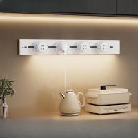 China USB Wall Power Outlet Track System ROHS  Golden Black IP22 Power Rail System for sale