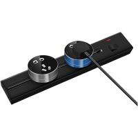China Office Desk Modular Wall Socket  System Electric Outlet Power Aluminum Alloy for sale