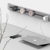 China Office Desk Modular Wall Socket  System Electric Outlet Power Aluminum Alloy for sale
