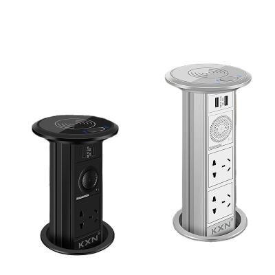 China Waterproof Wireless Pop Up Socket Smart Desk USB Kitchen Worktop Sockets for sale