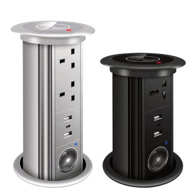 China Germany UK Pop Up Sockets FR Retractable  Table Pop Up Outlets for sale