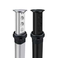 China Electric Lifting Pop Up Sockets Hidden Embedded USB C Countertop Electric Sockets for sale