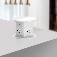 China Usb Port Fast Charging Wall Socket 4 Outlets 5V 2.4A Table Top Sockets for sale